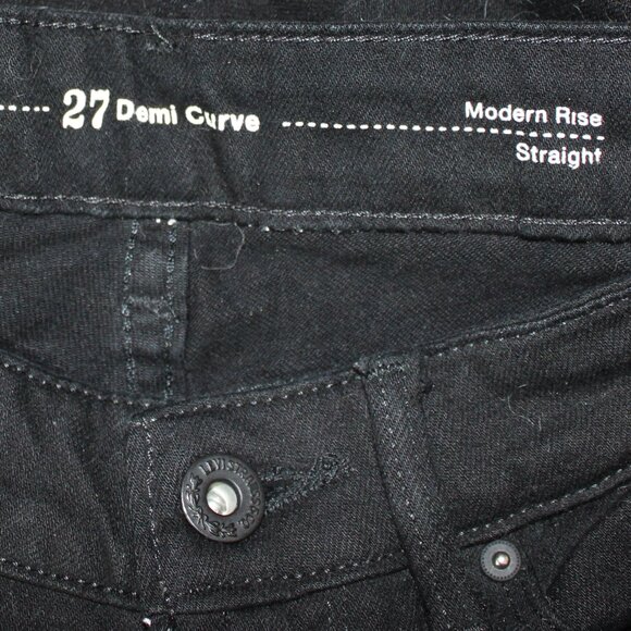 Levi's | Jeans | Hplevis Black Tab Demi Curve Modern Rise Straight ...